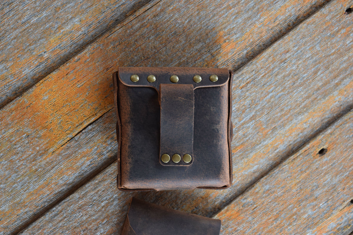 Weaved Belt Pouch - Medium (Buckle Version) – Minneapolis Leather Co
